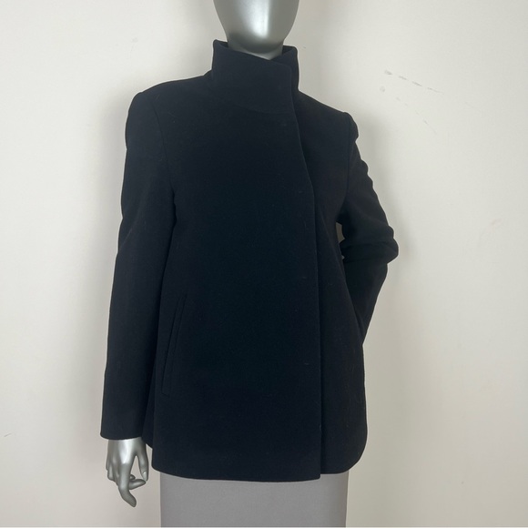 Basler | Jackets & Coats | Basler Wool Cashmere Black Short Stand Up ...